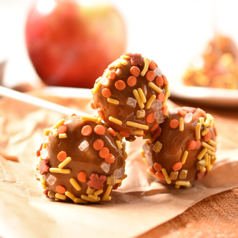 Mini Caramel Apples - My Sweet Precision
