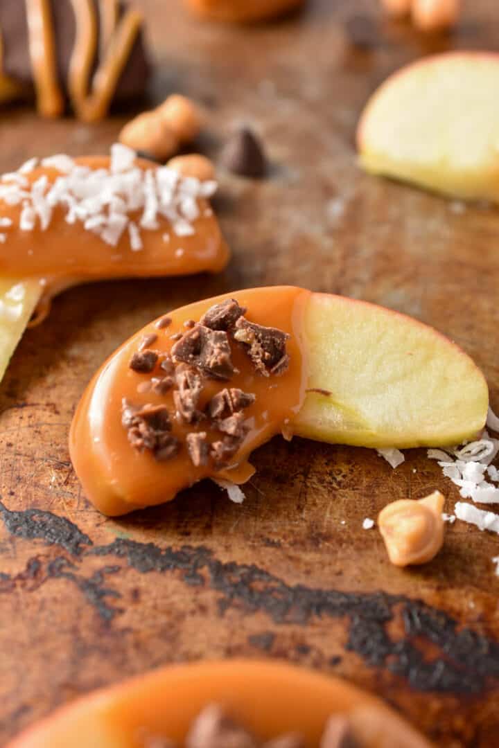 Caramel Apple Slices - My Sweet Precision